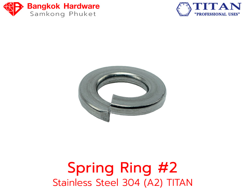 Stainless Steel 304 Spring Washer TITAN – Bangkok Hardware Samkong Phuket